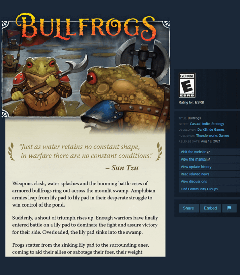 Hopping From The Table To The Tablet: Bullfrogs Has Gone Digital!